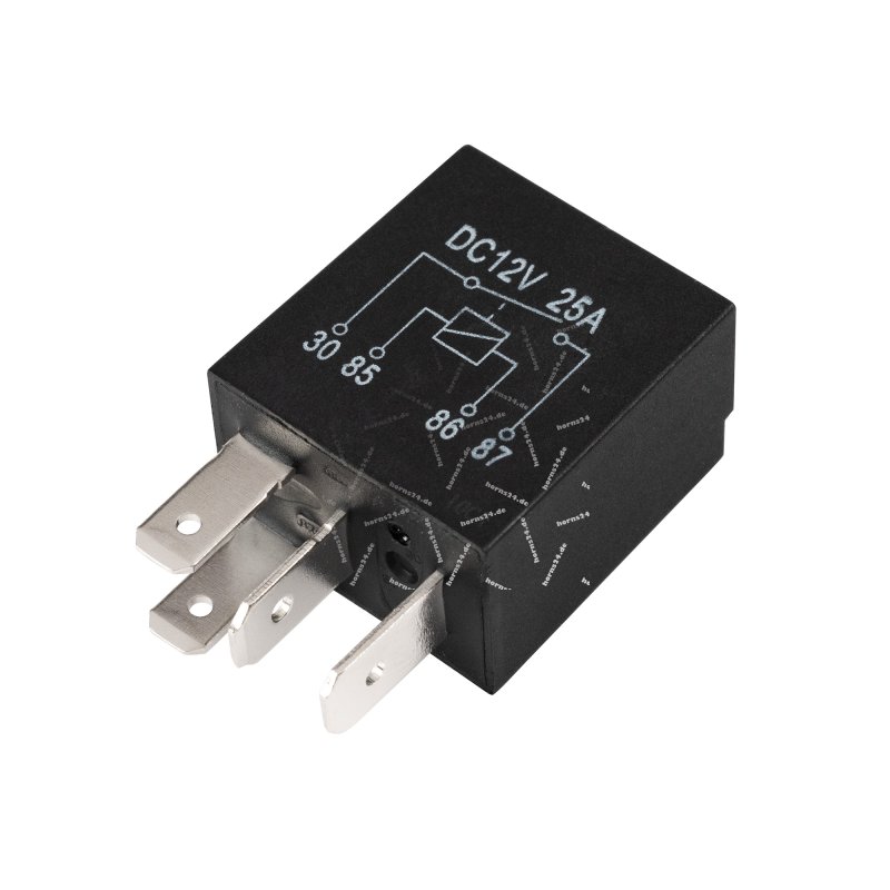Micro Car / Motorbike relay for 12V vehicles and a load of up to 25A ...